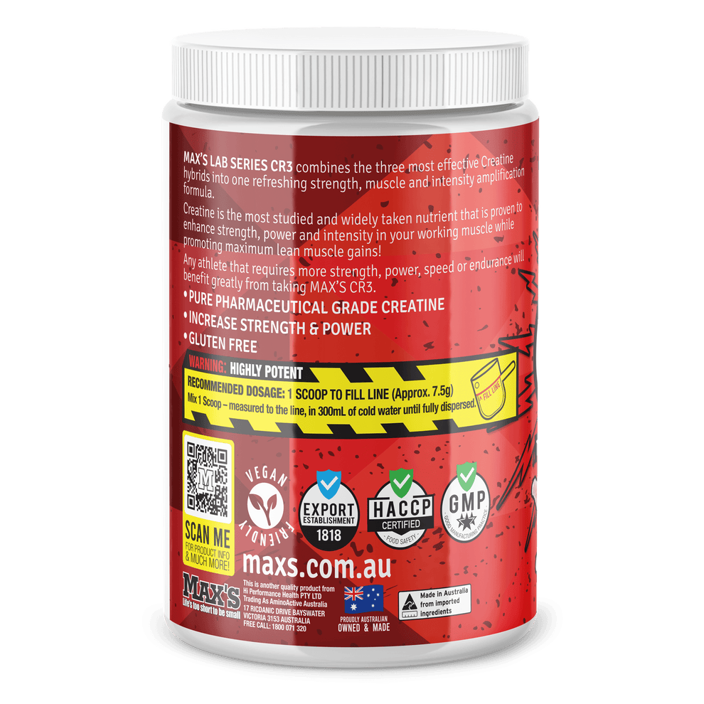 MAX'S Creatine CRx3 - High Potency Blend | MAX'S Protein Official ...
