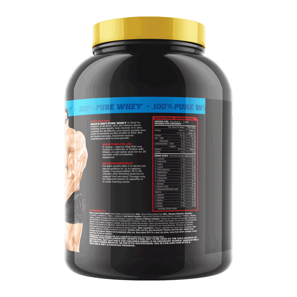 MAX'S 100% Whey Protein - Great Tasting | MAX'S Protein Official™ – Max ...