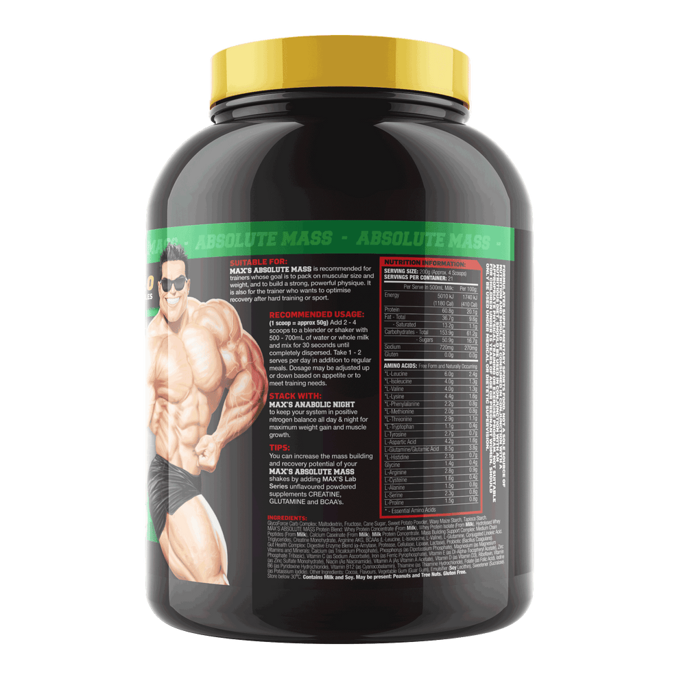 MAX'S Absolute Mass - Build Muscle Fast | MAX'S Protein Official™ – Max's Protein