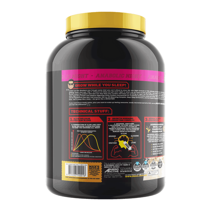 MAX'S Anabolic Night - Slow Release | MAX'S Protein Official™ – Max's ...