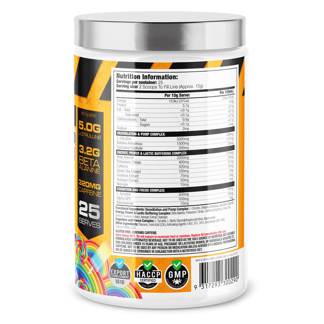 MAX'S BetaPump - Compound X - Pre Workout | MAX'S Protein Official ...